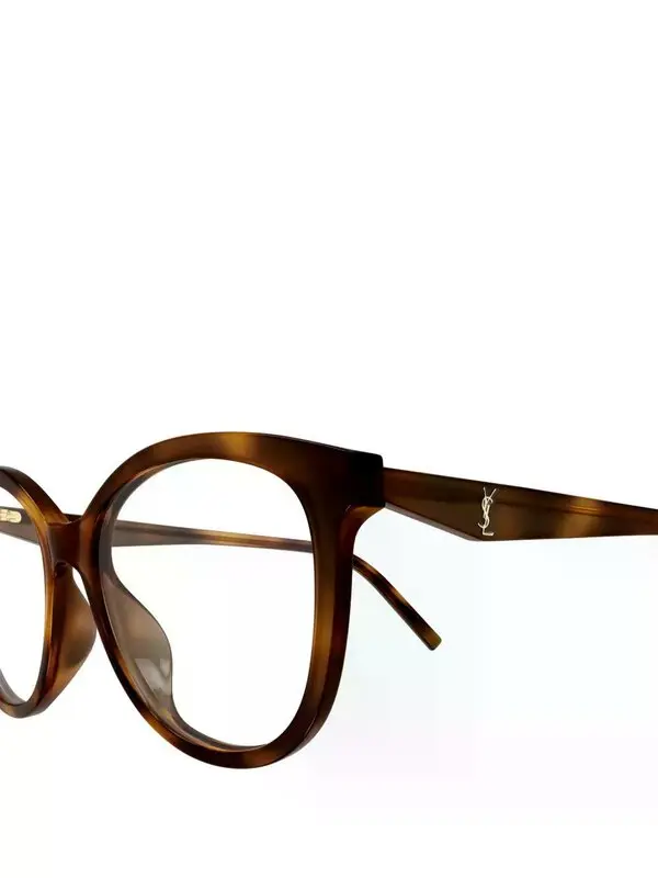 Saint Laurent Tortoiseshell-effect Cat-eye Glasses