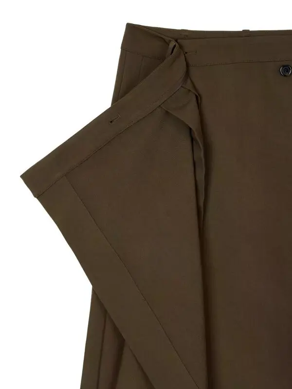 STUDIO TOMBOY Unbalanced Wrap-style Midi Skirt
