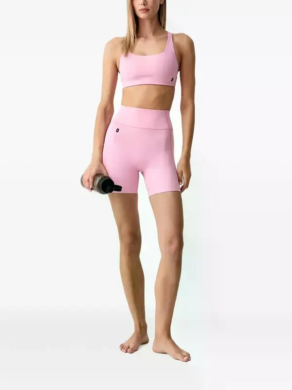 On Studio High-waisted Logo-patch Shorts