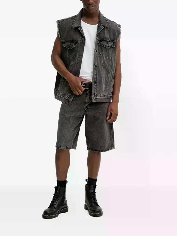 LEVI'S Frayed-edge Denim Vest