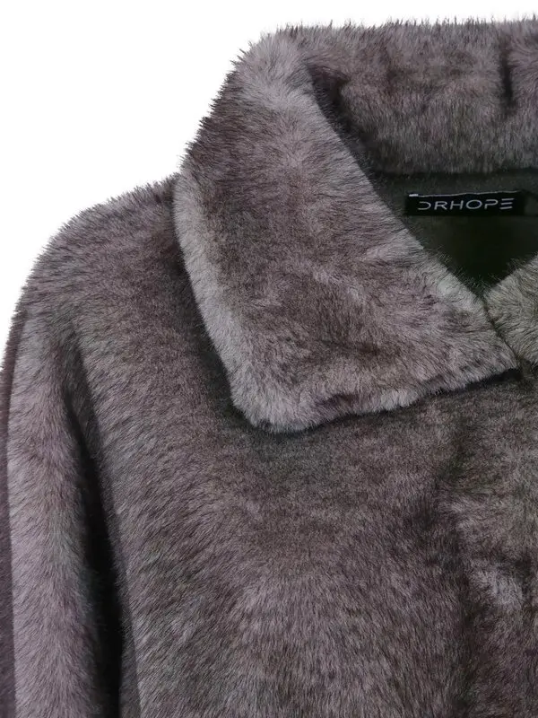 DRHOPE Faux-fur Belted Jacket