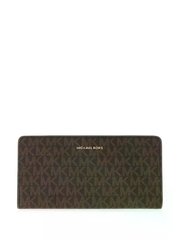 Michael Kors Bryant Large Signature-logo Snap-front Wallet - Brown