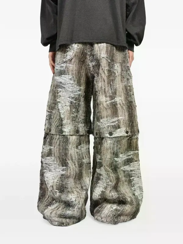 TAAKK Abstract-pattern Jacquard Jeans