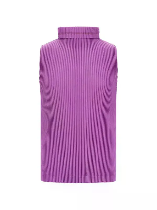 Issey Miyake Pleated Sleeveless Sweater