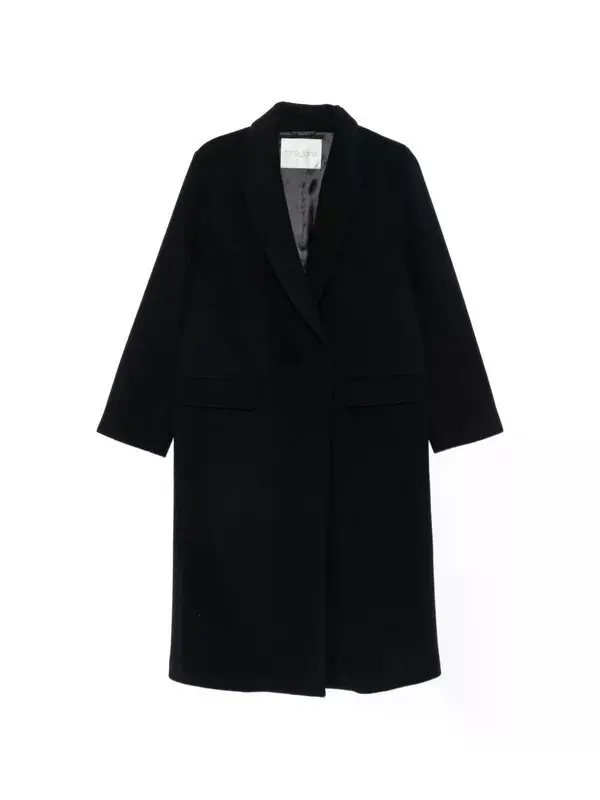 FORTE_FORTE Peak-lapel Single-breasted Coat