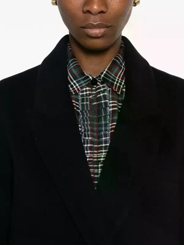 FORTE_FORTE Peak-lapel Single-breasted Coat