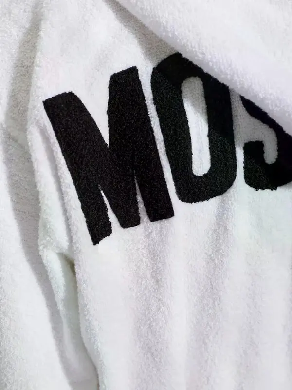 Moschino Logo-embroidered Hooded Bathrobe