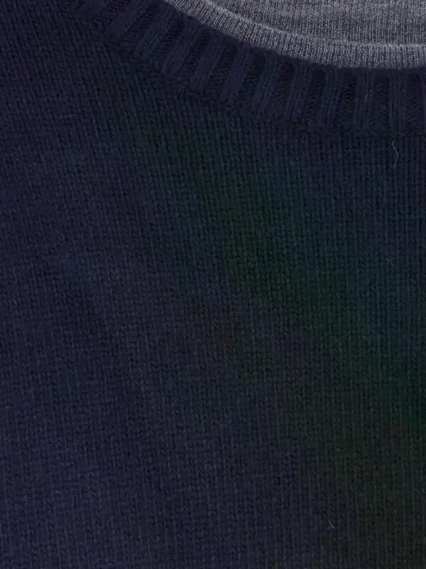 TONYWACK Layered-effect Ribbed-trim Sweater