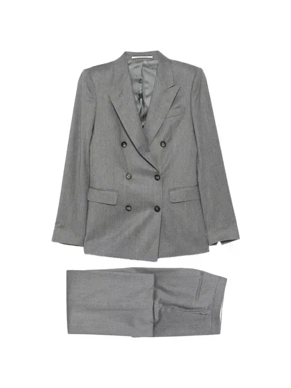 Tagliatore Double-breasted Wide-leg Suit