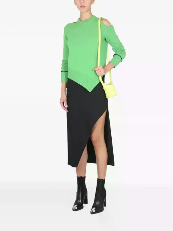Alexander McQueen Bare Shoulders Asymmetric Knitwear