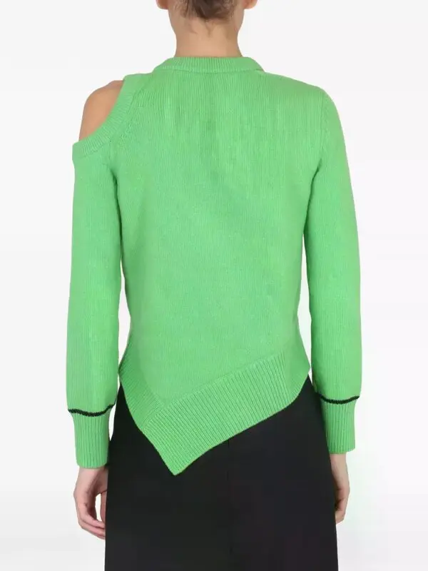 Alexander McQueen Bare Shoulders Asymmetric Knitwear