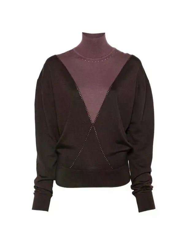 Rabanne Colour-block High-neck Sweater