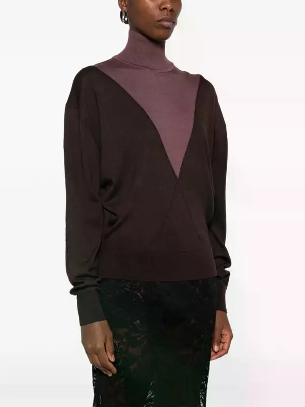 Rabanne Colour-block High-neck Sweater