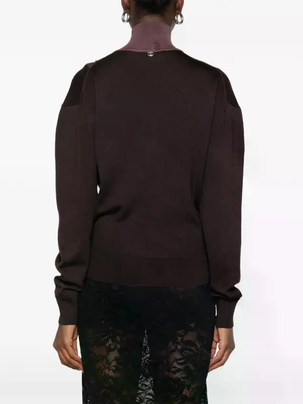 Rabanne Colour-block High-neck Sweater