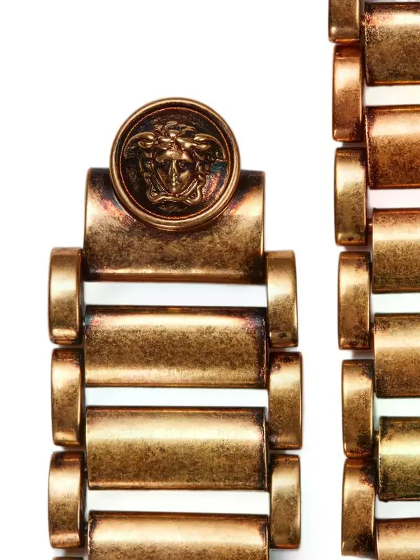 Versace Link Earrings - Gold