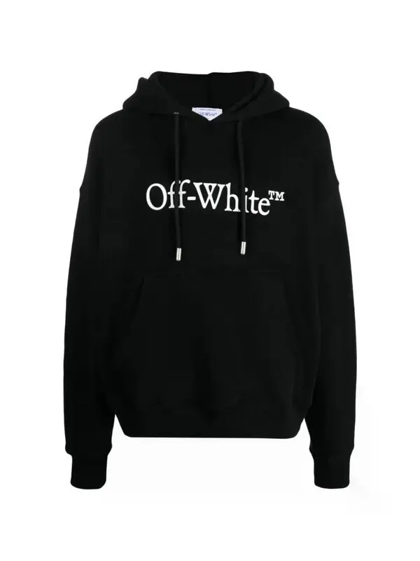 Off-White Logo-print Hoodie - Black