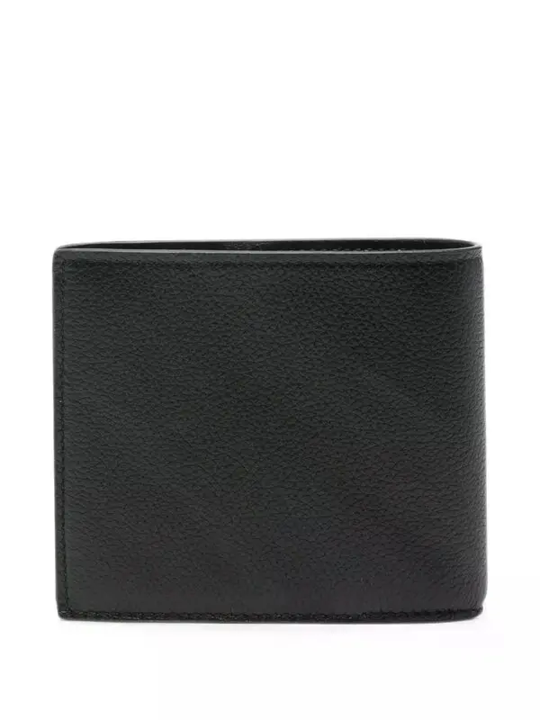 Fendi Ff Logo Leather Bi-fold Wallet