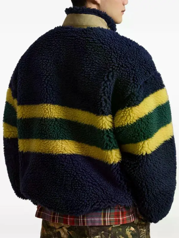 Polo Ralph Lauren Roll-neck Striped Fleece Sweater