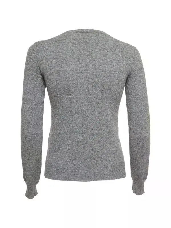 Valentino Garavani Vltn Intarsia Crewneck Sweater - Grey