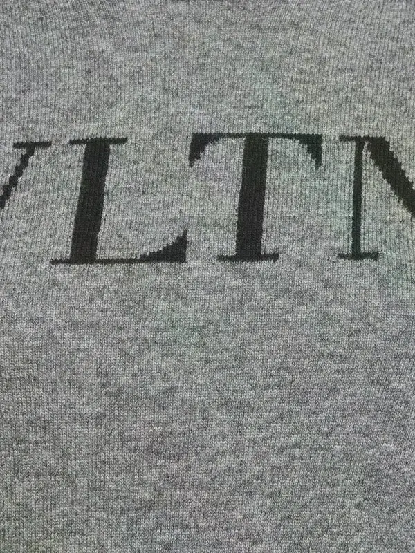Valentino Garavani Vltn Intarsia Crewneck Sweater