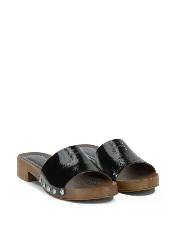 SUMMERY COPENHAGEN Studded Leather Heeled Sandals