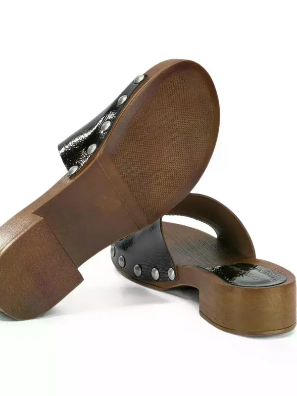 SUMMERY COPENHAGEN Studded Leather Heeled Sandals