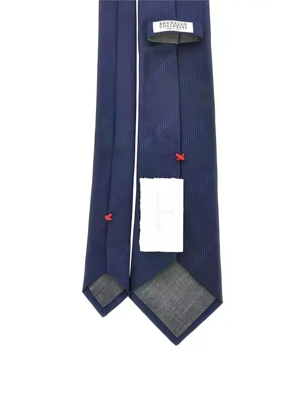 Brunello Cucinelli Diagonal-stripe Silk Tie