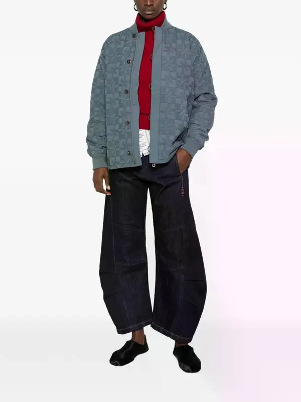 Kenzo Gram Quilted Logo-plaque Jacket