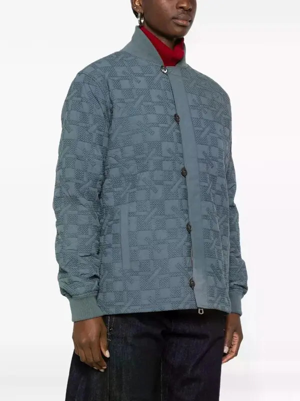 Kenzo Gram Quilted Logo-plaque Jacket