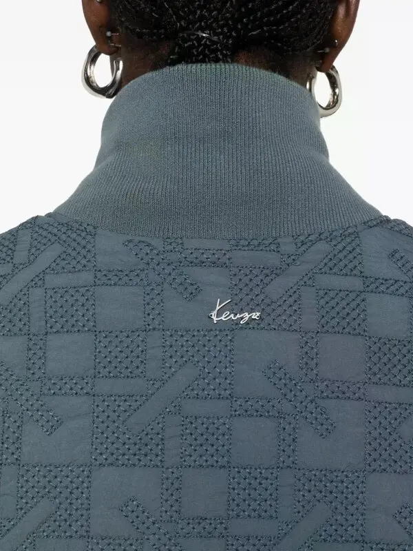 Kenzo Gram Quilted Logo-plaque Jacket