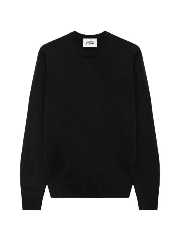 Alpha Studio Crew-neck Wool Sweater