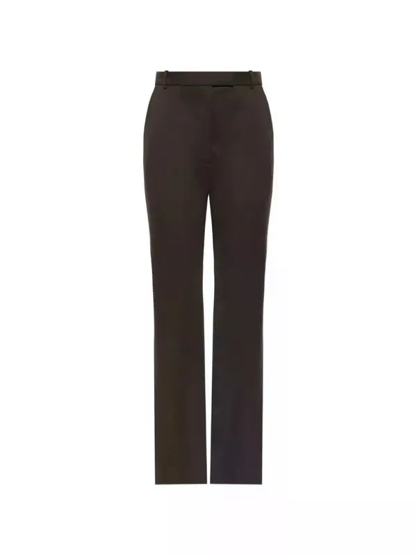 Alexander McQueen Pleated Wool Trousers
