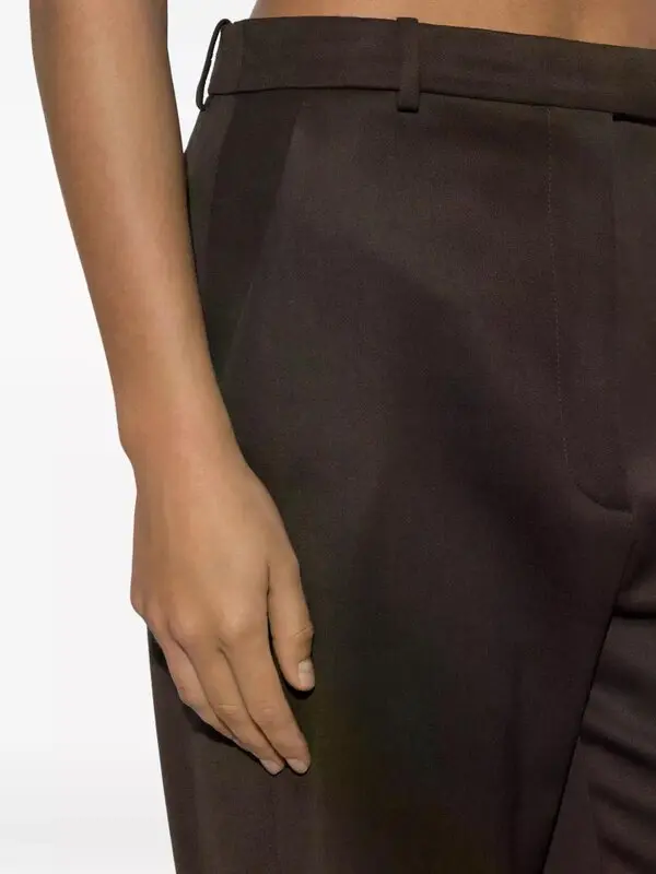 Alexander McQueen Pleated Wool Trousers