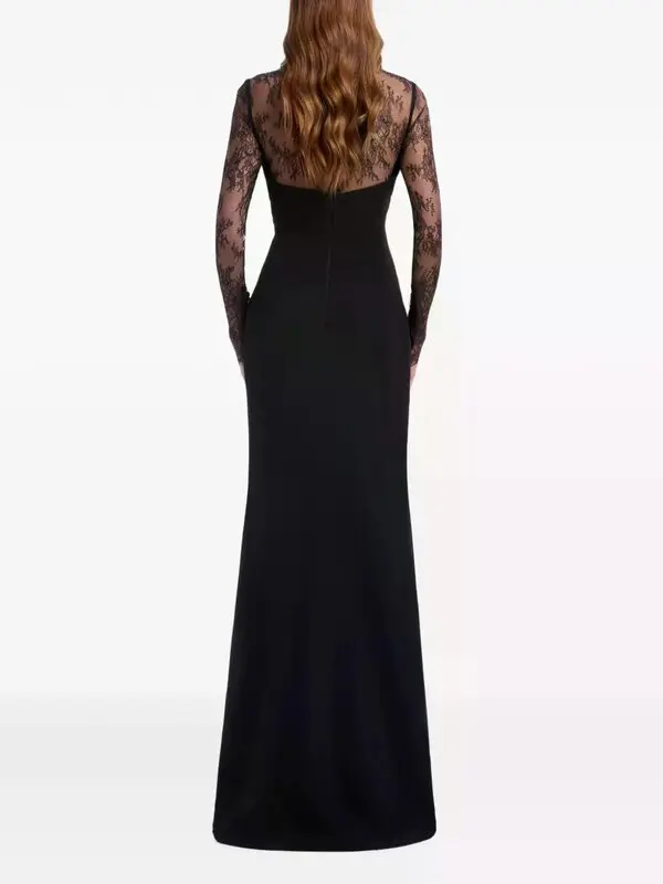 Elie Saab Lace-panelled Maxi Dress