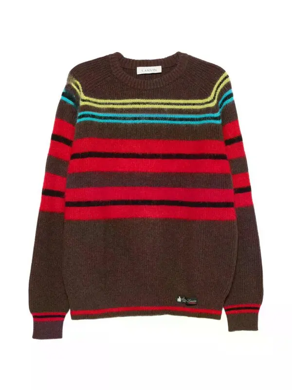 LANVIN Long-sleeve Striped Sweater