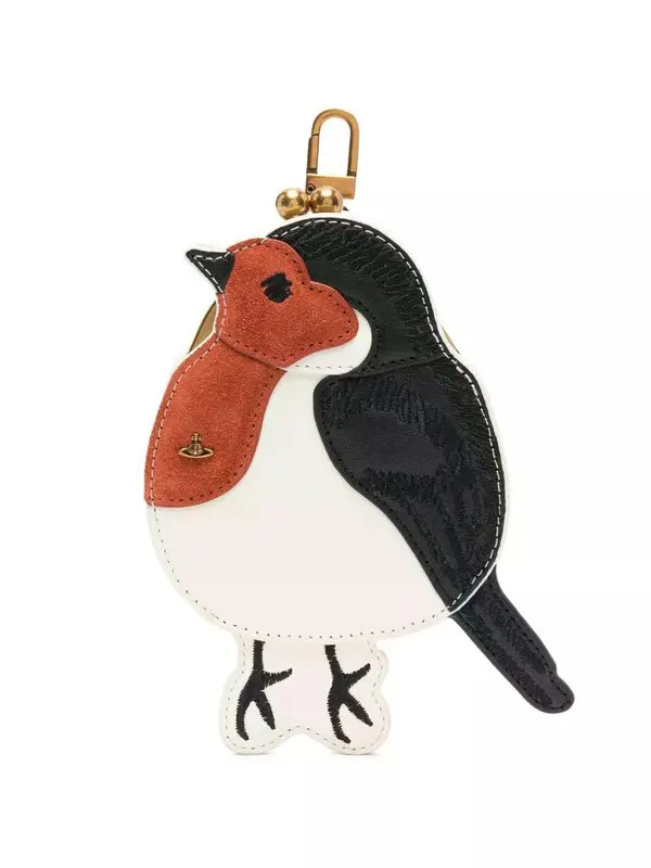 VIVIENNE WESTWOOD Robin Frame Clasp-fastening Coin Purse - White