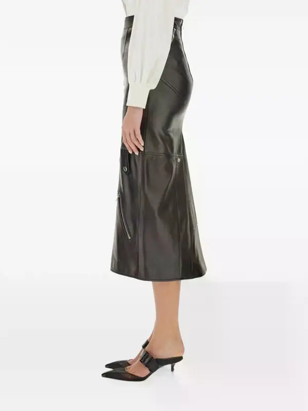 Alexander McQueen Zip Midi Skirt