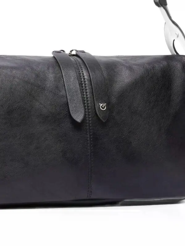 Pinko Keeper Bag Medium Shoulder Bag In New Biker Leather