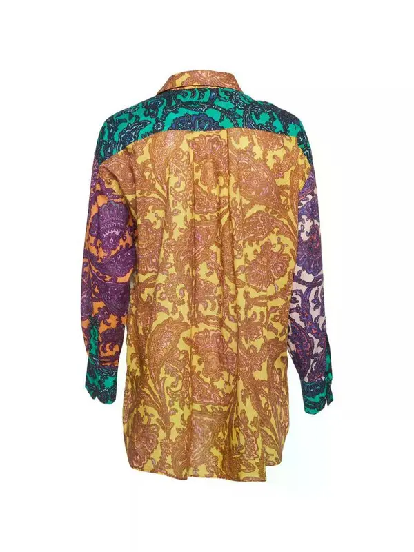Zimmermann Tiggy Paisley-print Shirt - Orange