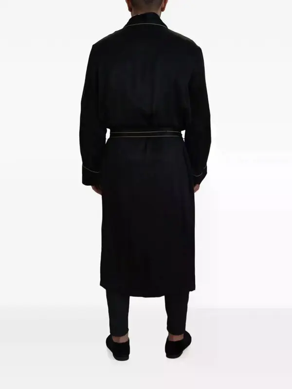 Dolce & Gabbana Piped Silk Robe