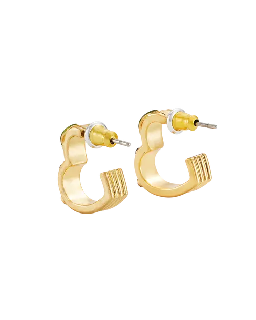 FABLE ENGLAND Orla Hedgerow Heart Hoop Earrings