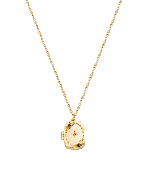 FABLE ENGLAND Orla Hedgerow Locket Necklace