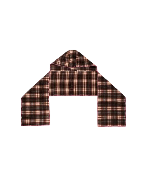 FABLE ENGLAND Check Hooded Scarf
