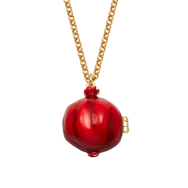 FABLE ENGLAND Pomegranante Locket Necklace - Gold