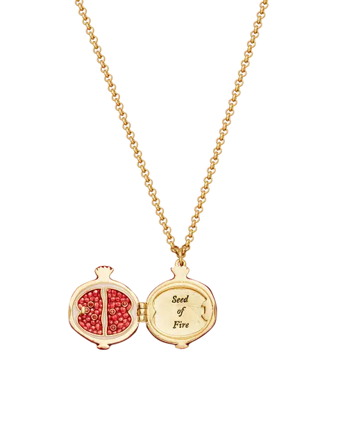 FABLE ENGLAND Pomegranante Locket Necklace