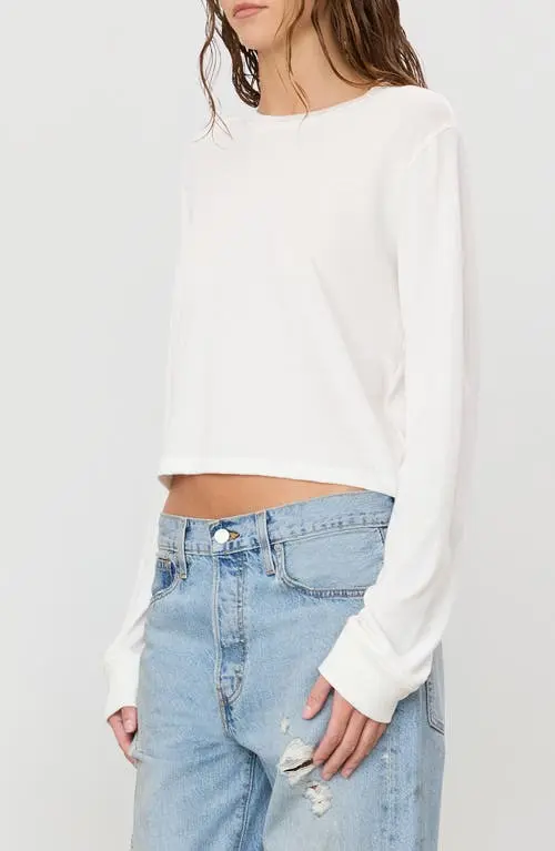 Eterne Long Sleeve Boxy T-shirt - Ivory
