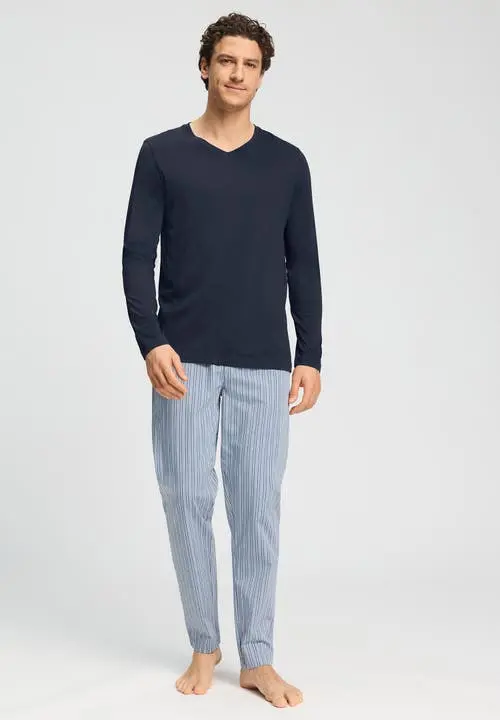 Hanro Night & Day Cotton And Tencel V-neck Top