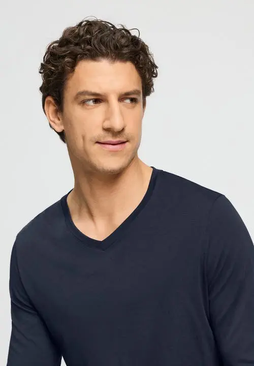 Hanro Night & Day Cotton And Tencel V-neck Top