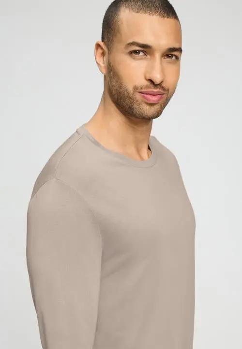 Hanro Night & Day Cotton And Tencel Crew Neck Pajama Set