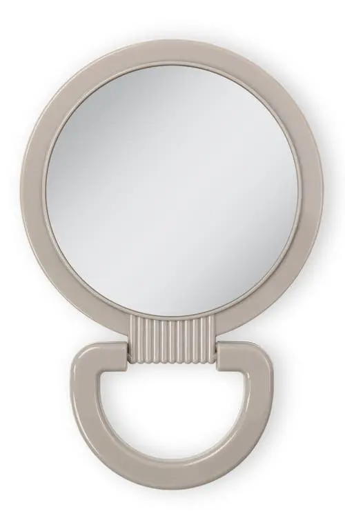 ZADRO Dual-sided Hanging Handheld Mirror In Soft-touch - Soft Gray